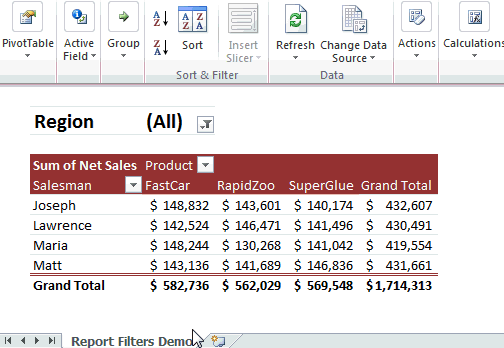 Excel Vba Generating Multiple Reports From One Pivot Table Hot 